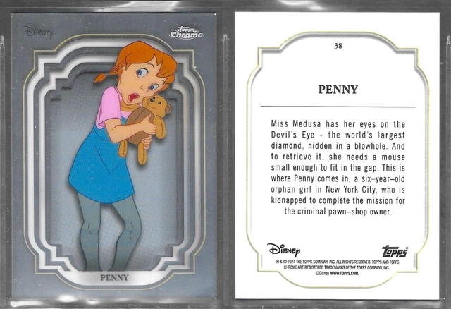 TOPPS CHROME DISNEY 2024 #38 Penny The Rescuers Card £2.49 - PicClick UK