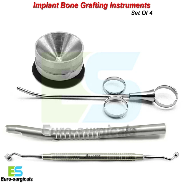 DENTAL IMPLANT BONE Grafting Syringe Packer Scraper Mixing Well ...
