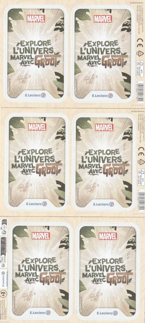 CARTES MARVEL EXPLORE l'Univers Marvel 2024 Leclerc - 3 Pochettes non ...