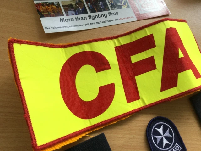 CFA COUNTRY FIRE Authority Badges ~ Patch ~ Stickers ~ Epaulettes ...