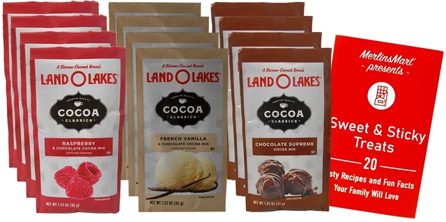 LAND O LAKES Cocoa Classics Hot Chocolate Packets | 3 Flavor 12 Count ...