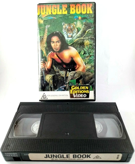 JUNGLE BOOK VHS Tape PAL Rated G Golden Editions Video 1991 Vintage 104 ...