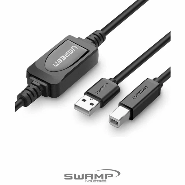 UGREEN USB TYPE-A Male to USB Type-B Male Active Printer Cable - 10m ...