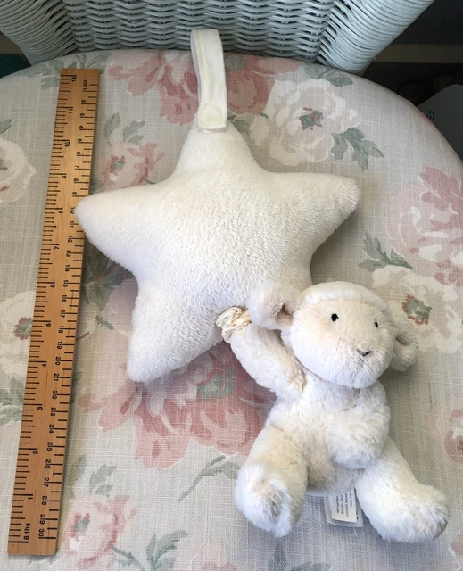 JELLYCAT BASHFUL LAMB Sheep Musical Star Pull Soft Plush Toy Soother ...