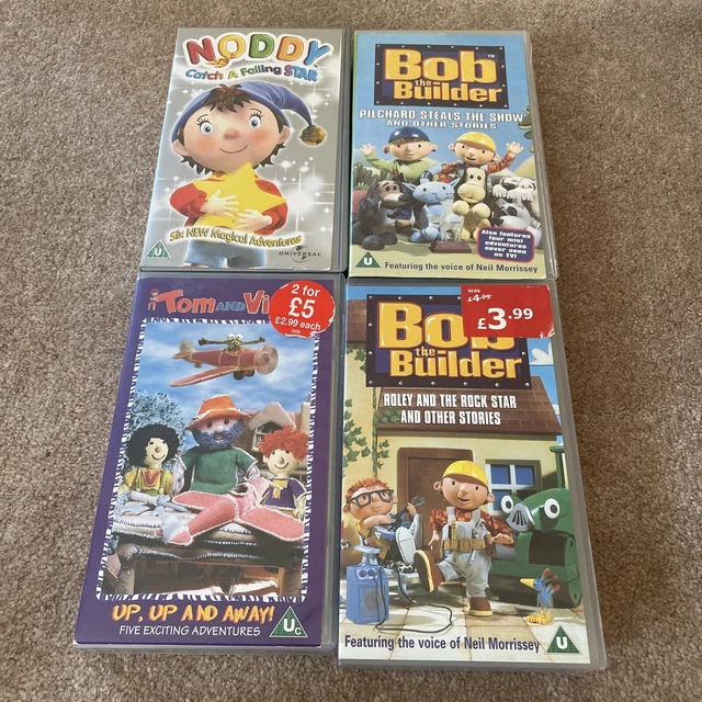 VHS KIDS BUNDLE- Noddy, Bob The Builder, Tom & Vicky - Good Condition £ ...
