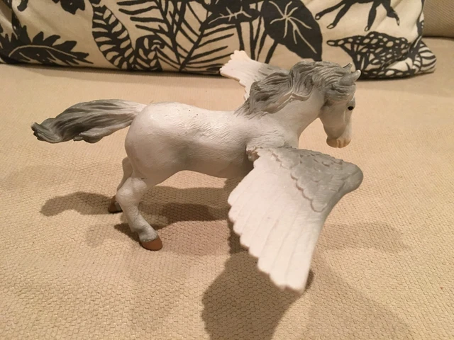PAPO FAIRY PEGASUS Winged Mythical Horse Figure 2007 Toy Fantasy White ...