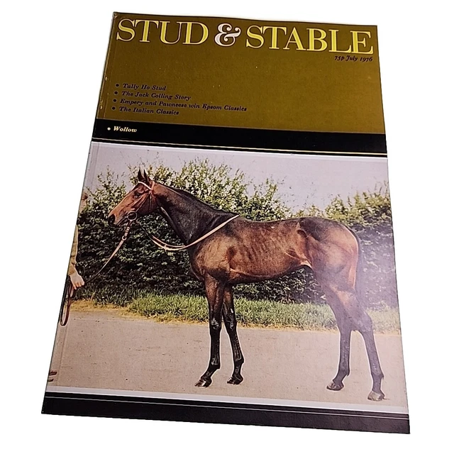 STUD & STABLE Magazine V15 N7 July 1976 Horse Horseracing Mag Book £15. ...