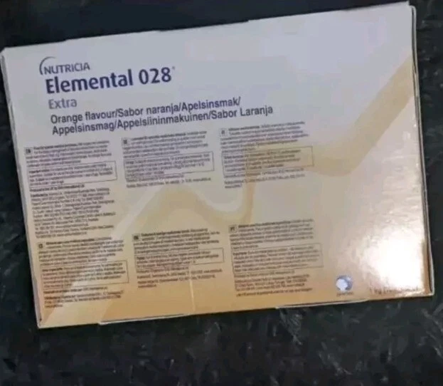NUTRICIA ELEMENTAL EXTRA 028 Orange Powder 1kg 10x100g Sachets £34.99 ...