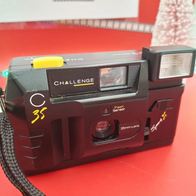 CHALLENGE SPORT 35MM Camera with Flash. Point & Shoot. Fully Working ...
