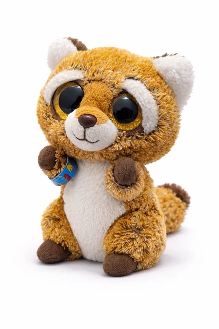 CUTE RACCOON PLUSH Soft Toy | Big Sparkly Eyes Teddy | Kids Gift | UK ...