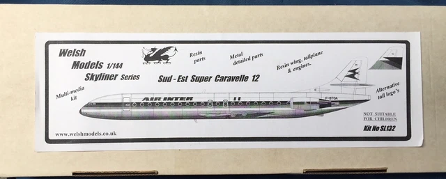 MAQUETTE 1/144 WELSH Models Super Caravelle 12 Air Inter EUR 15,00 ...
