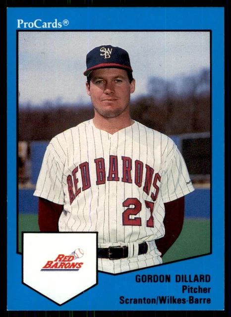 1989 PROCARDS GORDON Dillard Scranton/Wilkes-Barre Red Barons #714 EUR ...