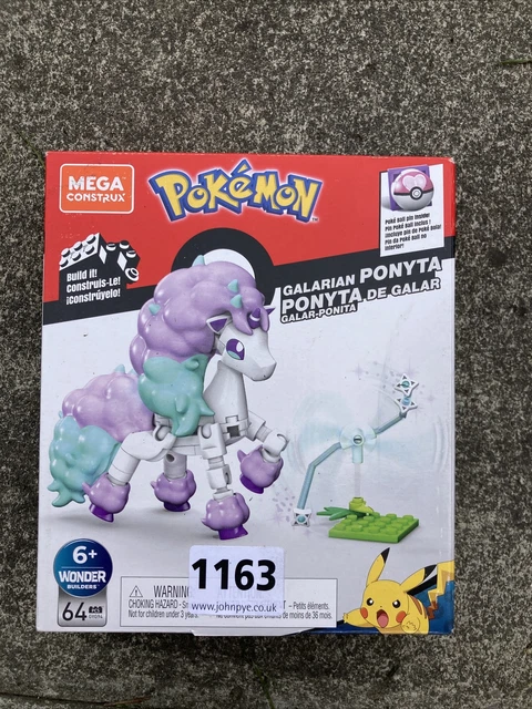 MEGA CONSTRUX POKEMON Galarian Ponyta Power Pack Figure - 64 pcs ...