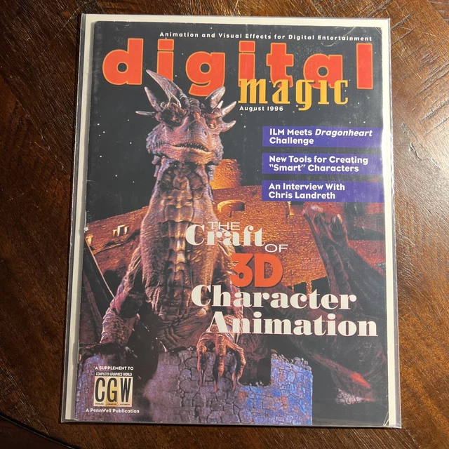 COMPUTER GRAPHICS WORLD: Digital Magic août 1996 - ILM Dragonheart ...