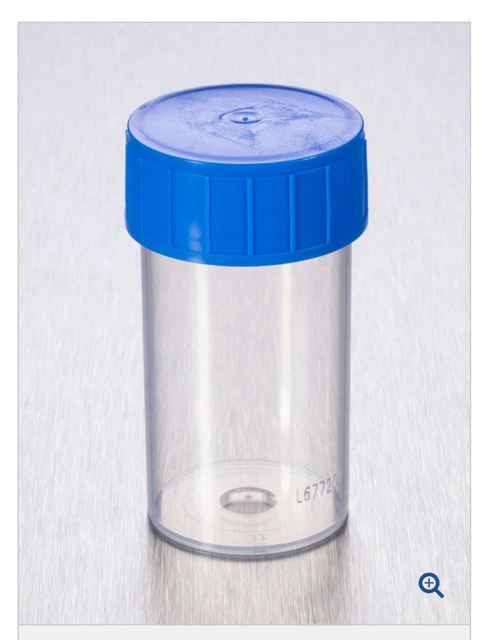 15 X 60ML Plastic Specimen Container Screw Cap Art Craft Pots Sample ...