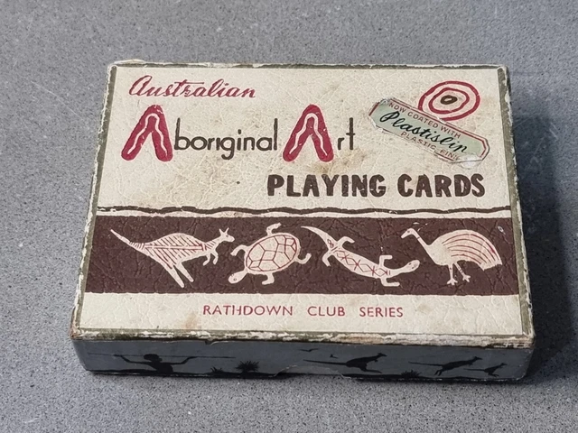 VINTAGE ABORIGINAL ART Playing Cards Rathdown Club Series | Australian ...