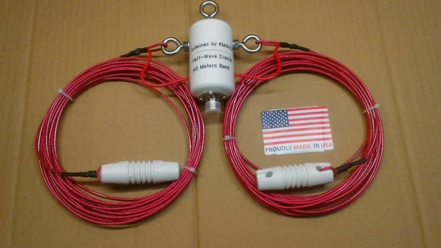 HAM RADIO DIPOLE Antenna for 40 meters - Half-Wave EUR 88,90 - PicClick FR