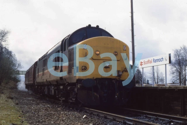 35MM RAILWAY SLIDE of Class 37 37424 @ Rannoch Copyright to Buyer £4.99 ...