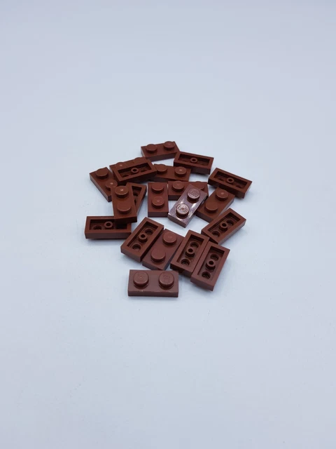 LEGO LOT 20 X Plate 1X2 Reddish Brown Ref 3023 / 4211150 *Neuf* EUR 2 ...