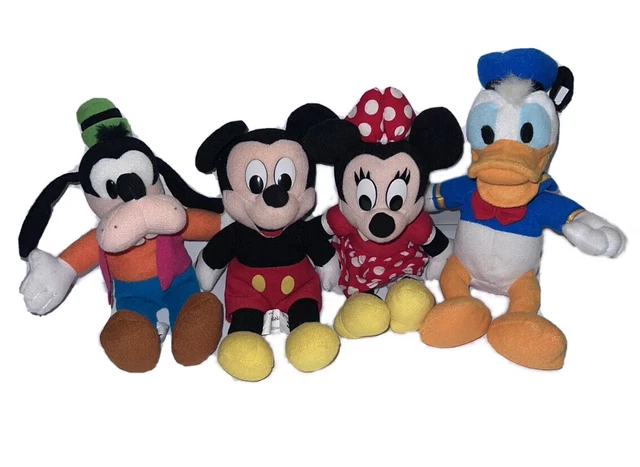 Disney Soft Toy Plush Bundle Mickey Minnie Donald Goofy £10 99