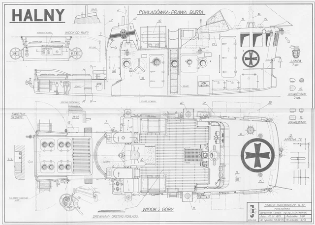 MODEL SHIP PLAN-TECHNICAL DRAWINGS-PLANY MODELARSKIE 148-Ships "Halny ...