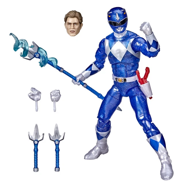 POWER RANGERS LIGHTNING Collection Mighty Morphin Metallic Blue Ranger ...