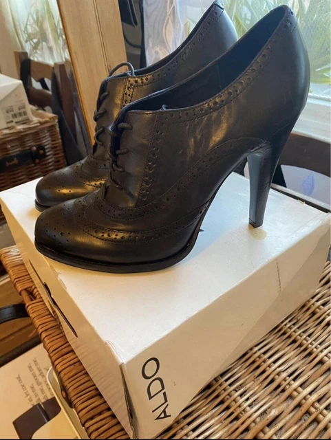 ALDO HIGH HEEL ankle boots with laces women size 7 £35.00 - PicClick UK