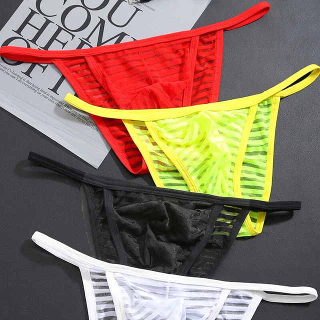 SEXY UNTERWÄSCHE DESSOUS Tangas Männer Slips G-String Dünn Niedrige ...