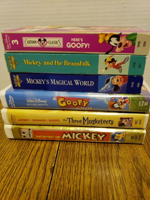 WALT DISNEY (VHS Lot of 6) - Mini Classics, Love Tales, Mickey Mouse ...