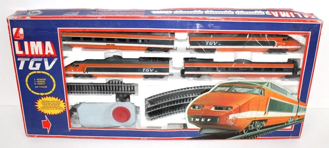 JOUET ANCIEN TGV orange train electrique lima HO ref " 104503 " dans sa ...