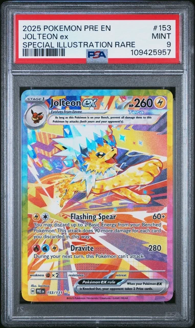 2025 POKEMON PRISMATIC Evolutions Special Illustration En Rare Jolteon Ex Psa 9 £115.84 ...