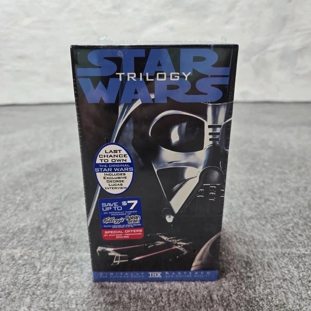 SEALED VHS BOX Set 1995 Star Wars Trilogy THX Digitally Mastered George ...