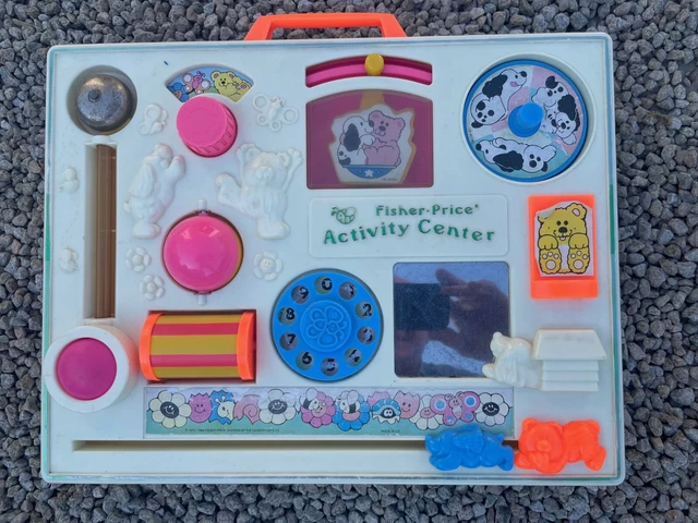 VINTAGE FISHER PRICE Activity Center Activity Discovery Board ...