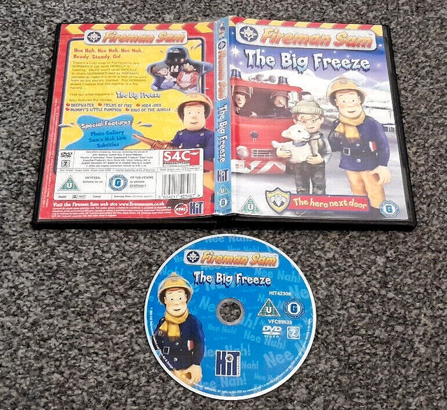 FIREMAN SAM THE Big Freeze Deepwater Fields Of Fire Kids Children Pal Dvd £1.00 - PicClick UK