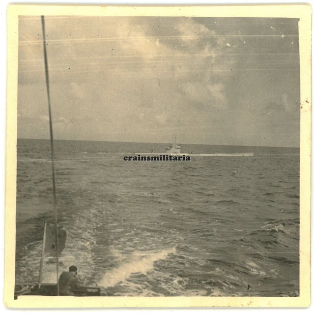 ORIG. FOTO U-BOOT mit Herz Turm Wappen bei U-504 -- Schiff Uboot ...