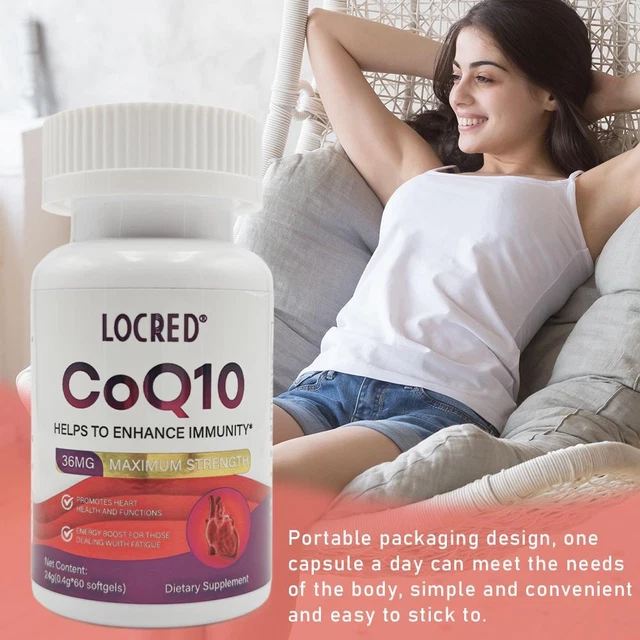 COQ10 HIGH ABSORPTION Coenzyme Q10 36mg 60 Softgels Capsules Immunity Health I1 £8.44 - PicClick UK
