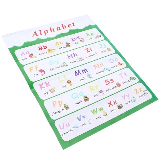 CURSIVE ALPHABET CHART Alphabet Chart Stickers Preschool Chart £5.27 ...