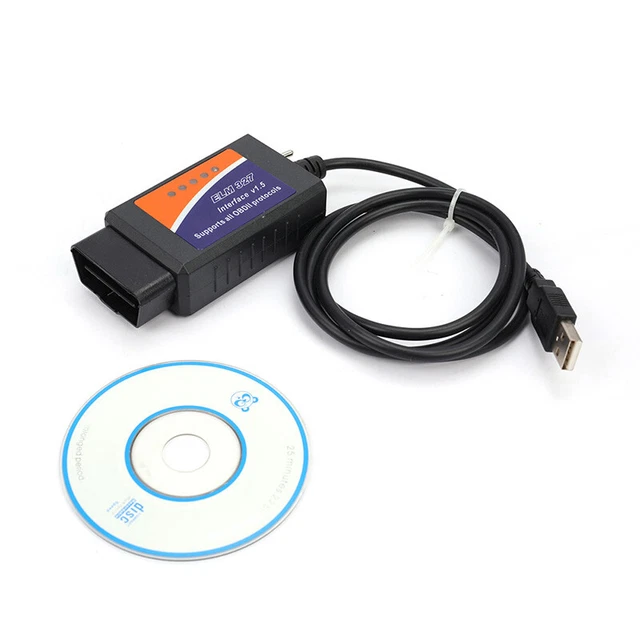 ELM327 USB V1.5 modified for Forscan ELMconfig CH340+25K80 chip HS.yNS ...