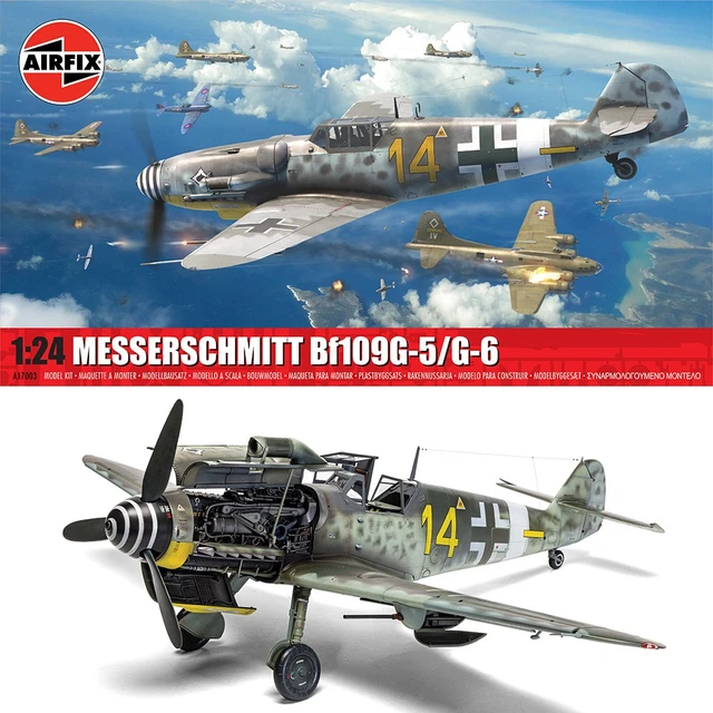 AIRFIX A17003 MESSERSCHMITT Bf 109G-5/6 1:24 Model Kit £89.95 - PicClick UK