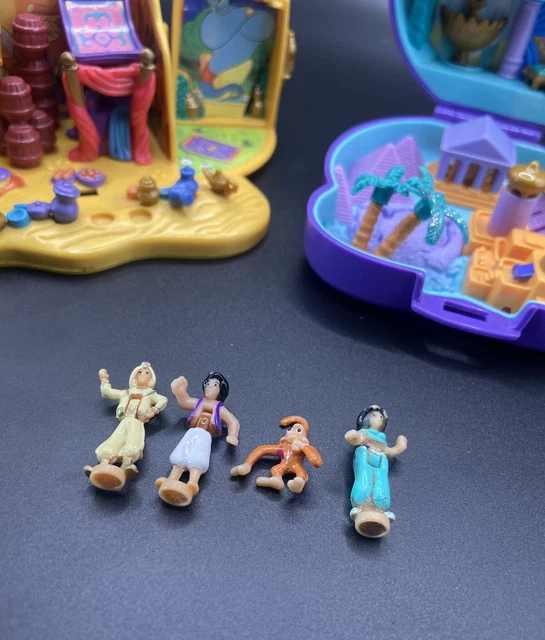 VINTAGE BLUEBIRD DISNEY Polly Pocket Aladdin 1995 Bundle With 4 Figures ... VINTAGE BLUEBIRD DISNEY Polly Pocket Aladdin 1995 Bundle With 4 Figures ...