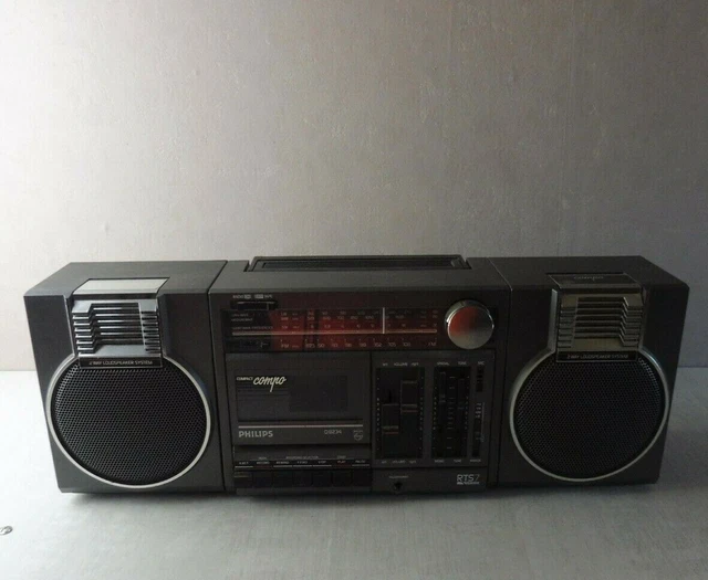 ANCIENNE BOOMBOX / Sound Machine / lecteur radio cassette, Philips ...