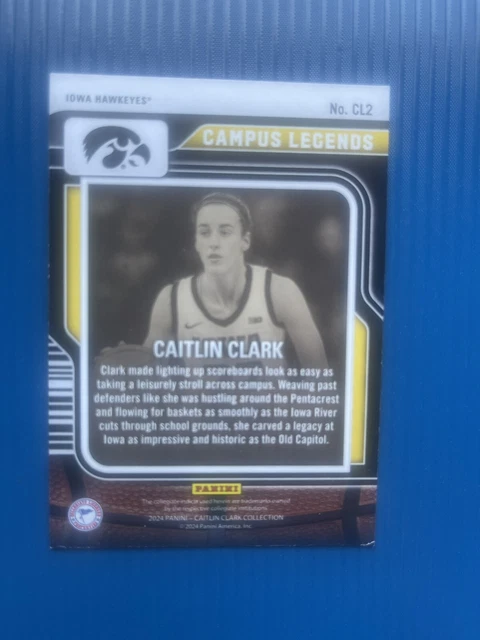2024 PANINI CAITLIN Clark Collection Campus Legends Caitlin Clark #CL1 ...