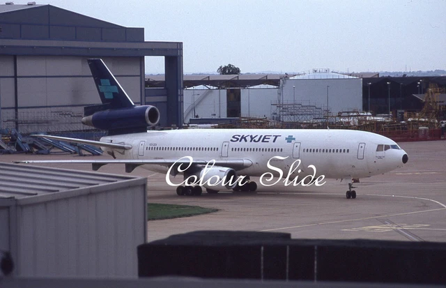 SKYJET DOUGLAS DC-10-30 V2-LEA, Ringway, Colour Slide, Aviation ...
