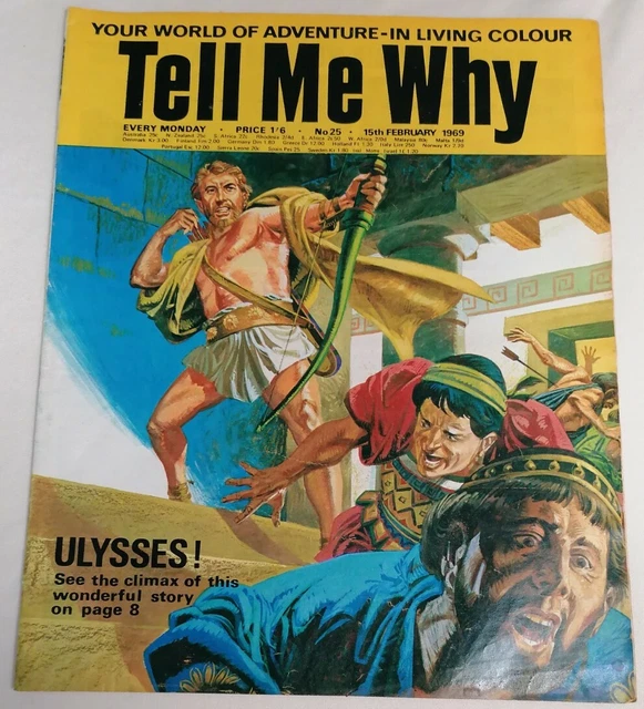 MAGAZINE - TELL Me Why Magazine No #25 15th February 1969 Ulysses! £5. ...