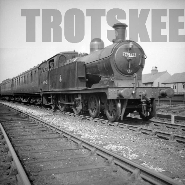 LARGER NEGATIVE BR British Railways Steam Loco 67442 Class C14 Wrexham ...