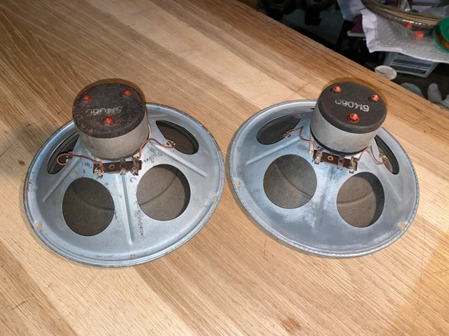VINTAGE FULL RANGE speakers Philips 210mm / 8.5' from 30's £158.23 ...