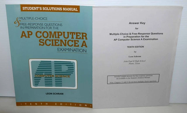 MULTIPLE CHOICE & Free-Response Questions In Prep for AP Computer Sci A ...