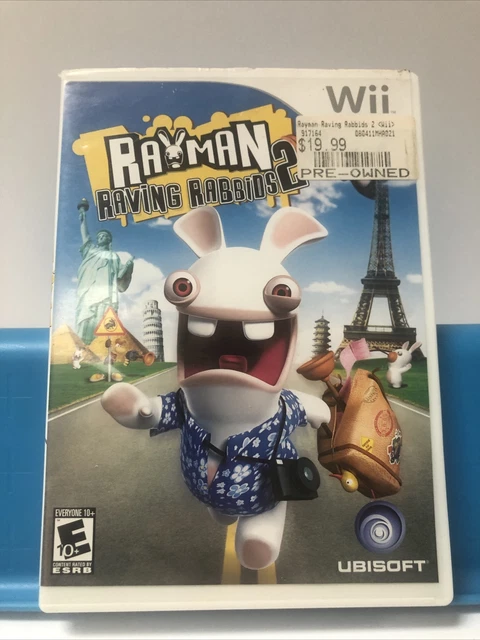 NINTENDO WII RAYMAN Raving Rabbids 2 Video Game w/ Manual Tested £9.26 ...