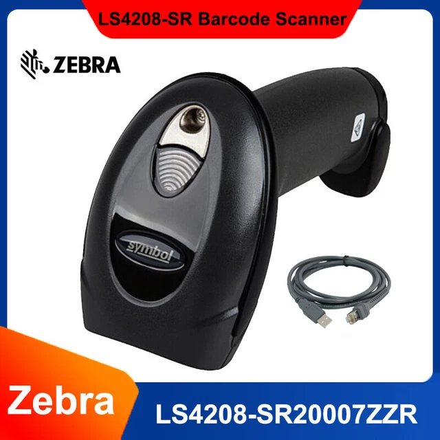 ZEBRA SYMBOL LS4208-SR20007ZZR 1D Laser Handheld Barcode Scanner with ...