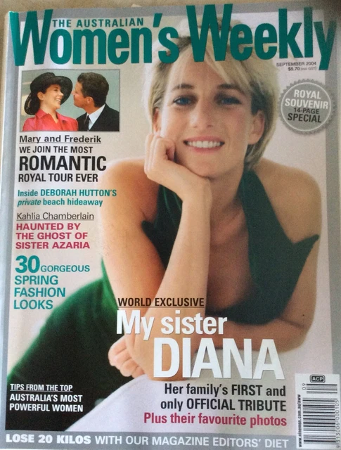 MAGAZINE AUSTRALIAN WOMEN’S Weekly Features Princess Diana September ...
